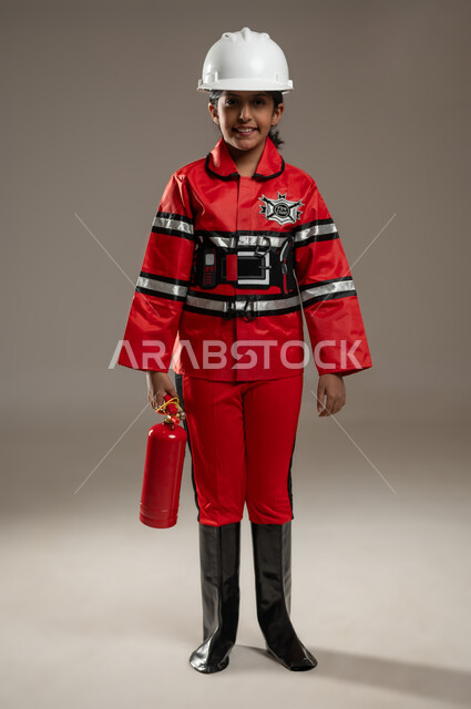 Future professions and jobs, portrait of a Saudi Arabian Gulf girl ...