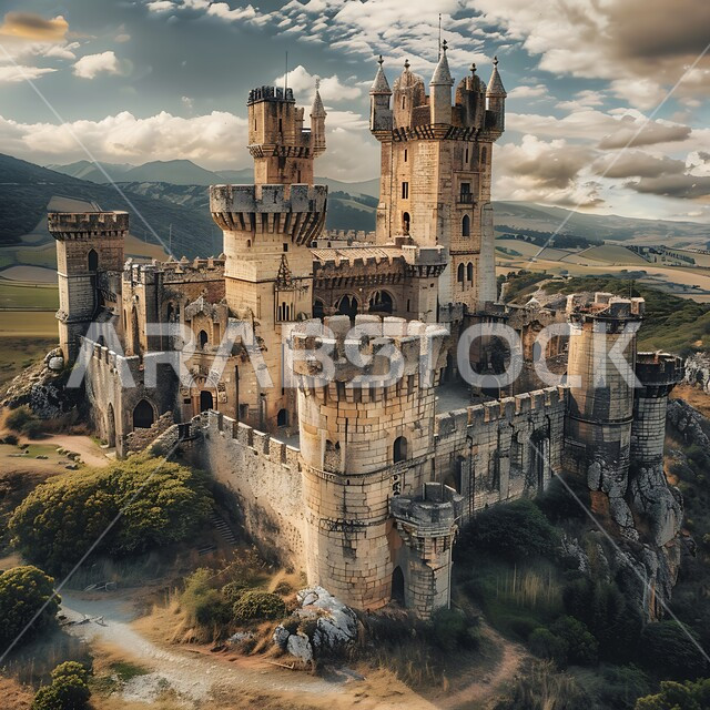 Fortresses of previous kingdoms built of stone, distinctive landscapes ...