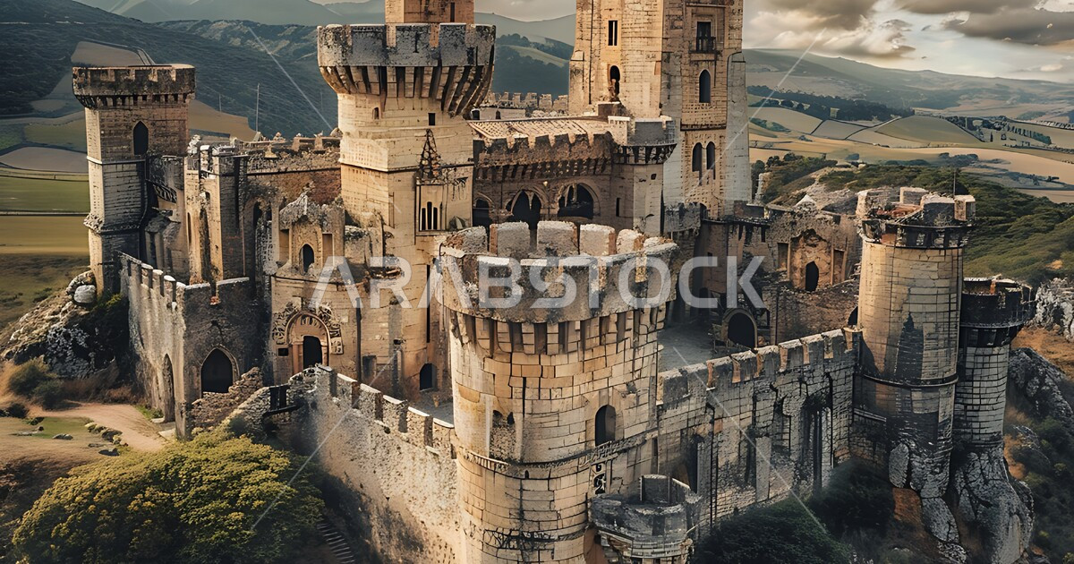 Fortresses of previous kingdoms built of stone, distinctive landscapes ...