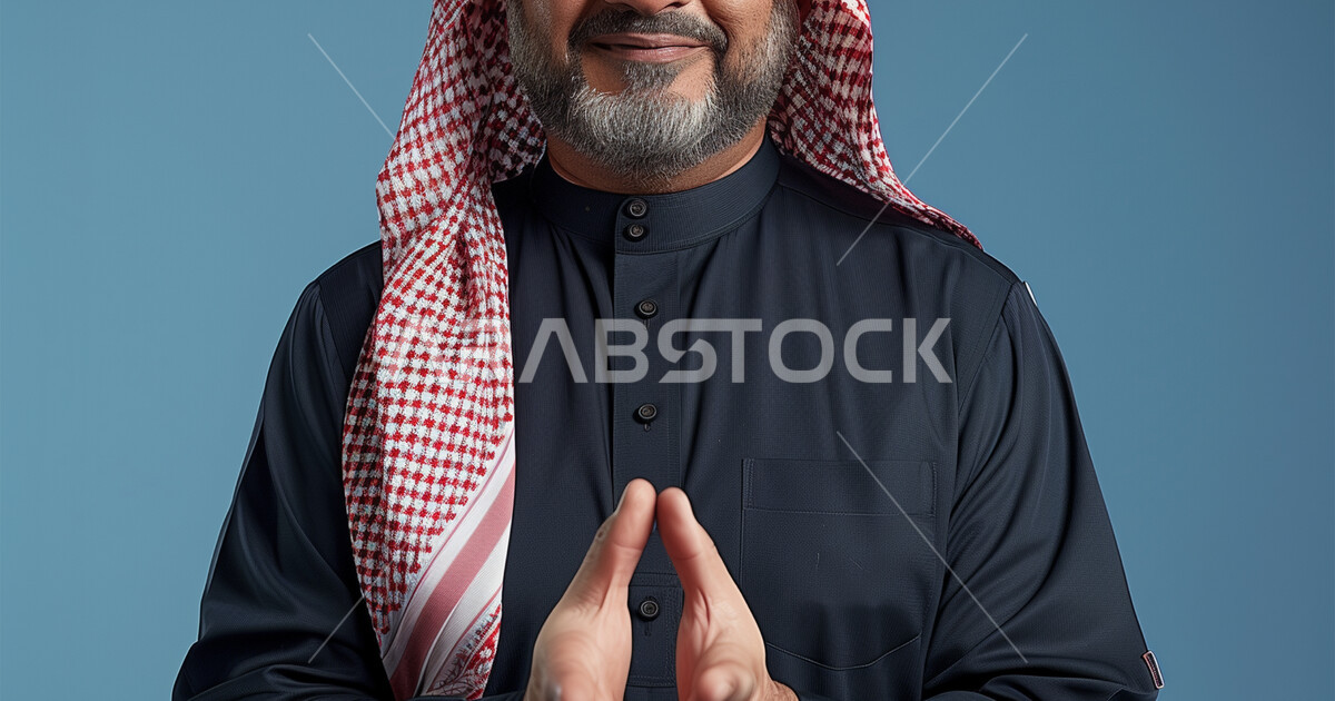 Gestures of admiration and praise for something, a portrait of a ...