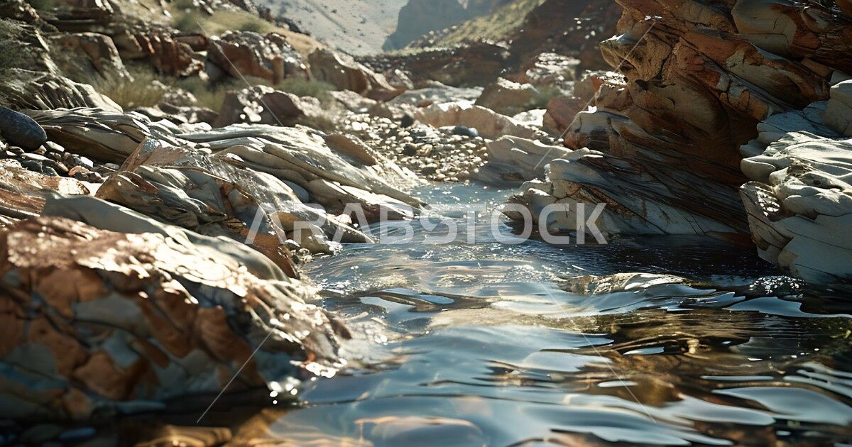 Valleys and rocky peaks in the prairies, the view of clouds and white ...
