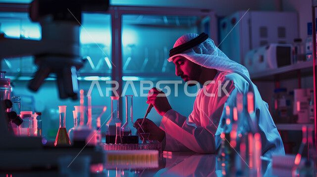Chemistry laboratories and laboratories in Saudi Arabia, using test ...