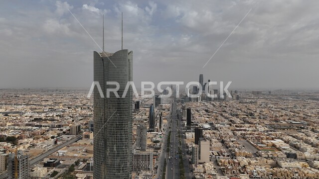 The modern and distinguished development in Riyadh, an aerial view of ...