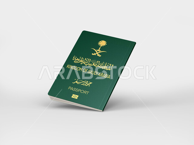 Green Saudi Arabia passport, Saudi passport for crossing state borders ...