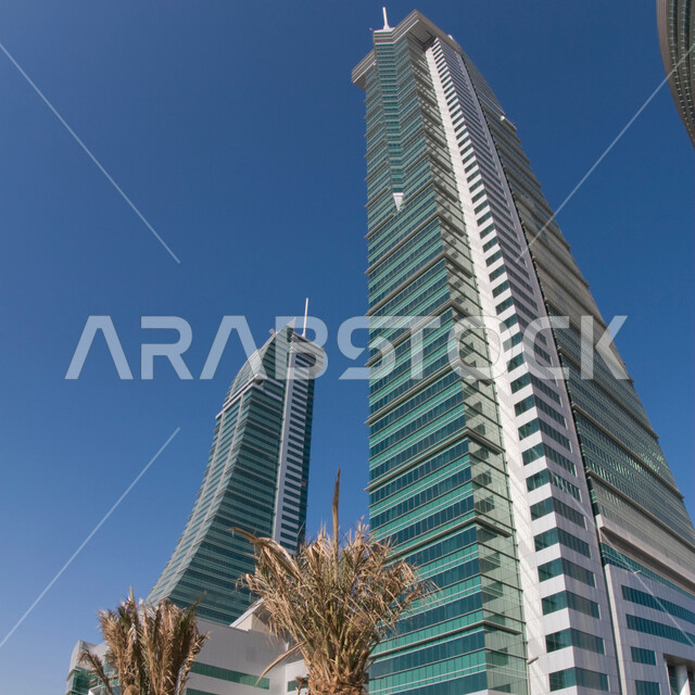 The financial harbor in the Kingdom of Bahrain, the modern ...