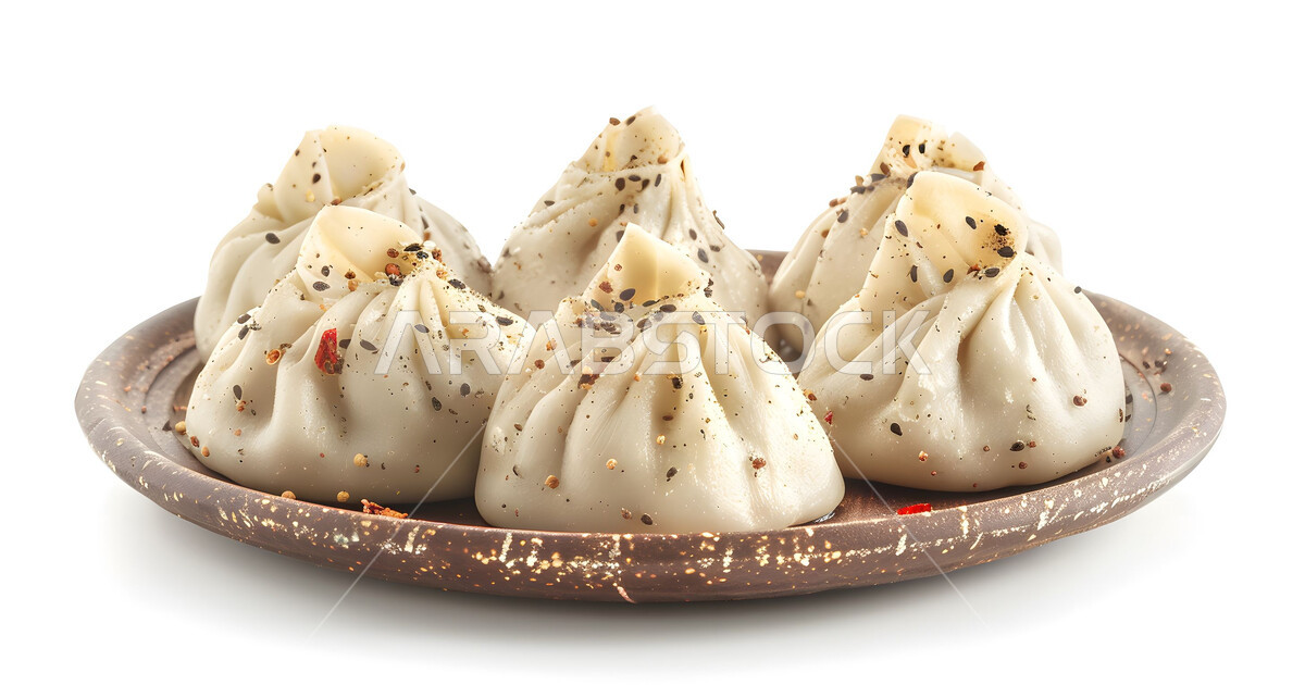 Traditional dishes decorated with spices, delicious oriental recipes ...