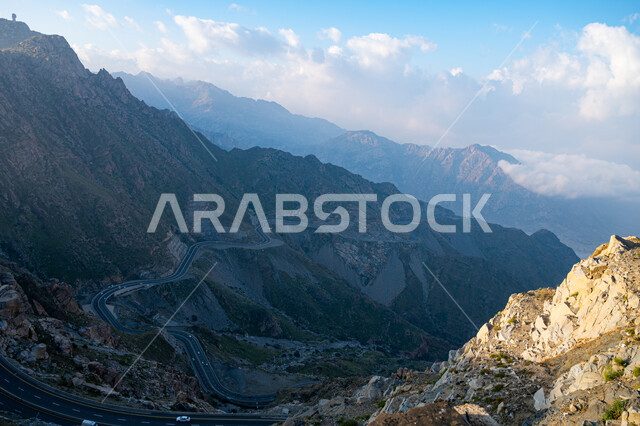 Terrain and rock formations in the peaks and heights of the Kingdom ...