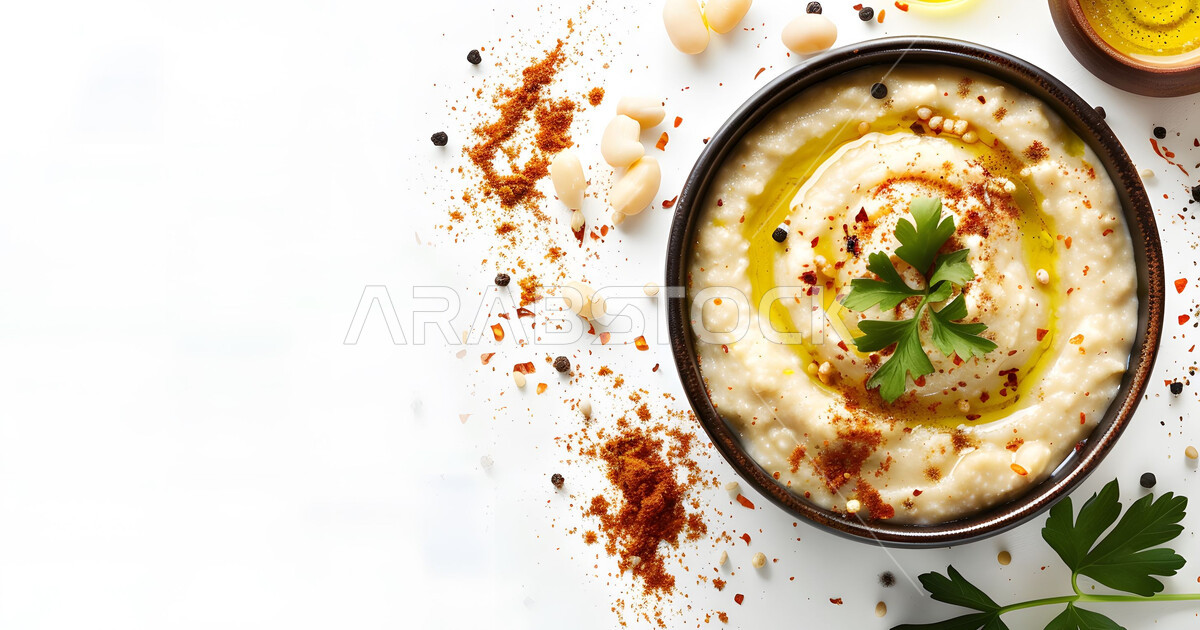 Delicious meals, traditional Saudi Arabian Gulf dishes, a dish of ...