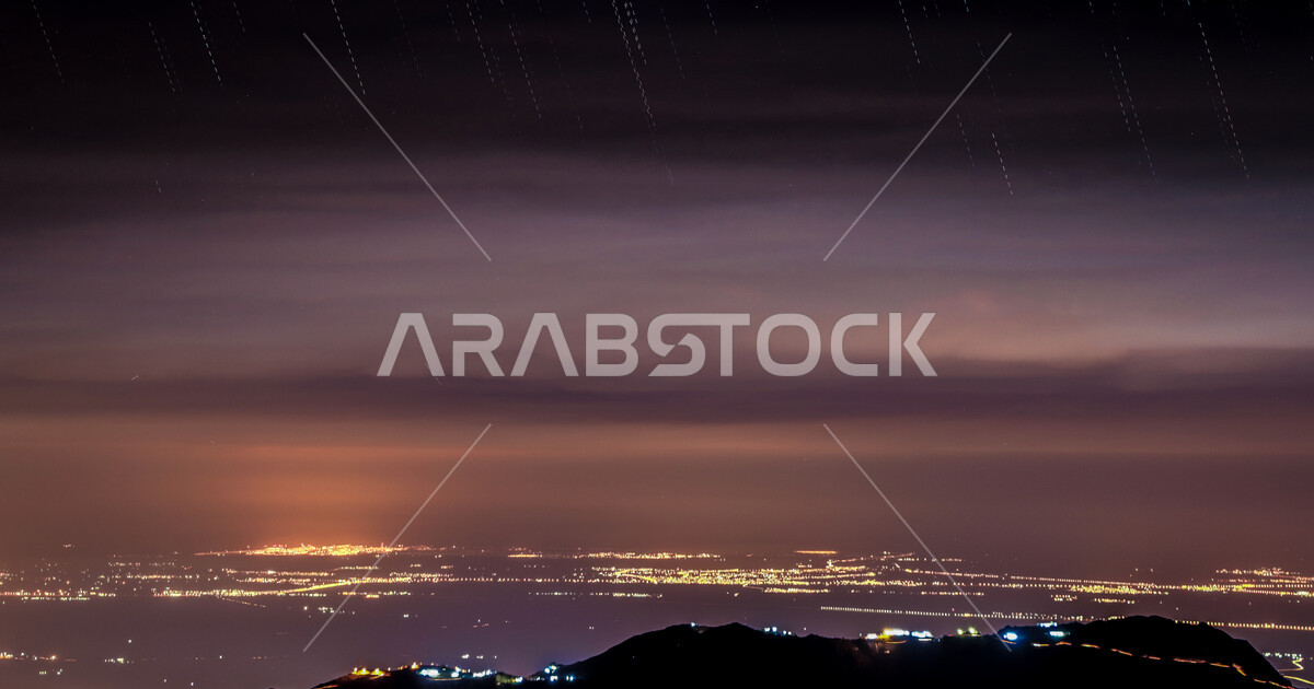 Famous tourist places and landmarks in southern Saudi Arabia, the sky ...