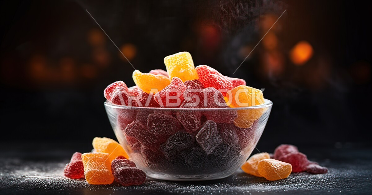 Unhealthy snack, Gummi Bears jelly candy, delicious candy and desserts ...