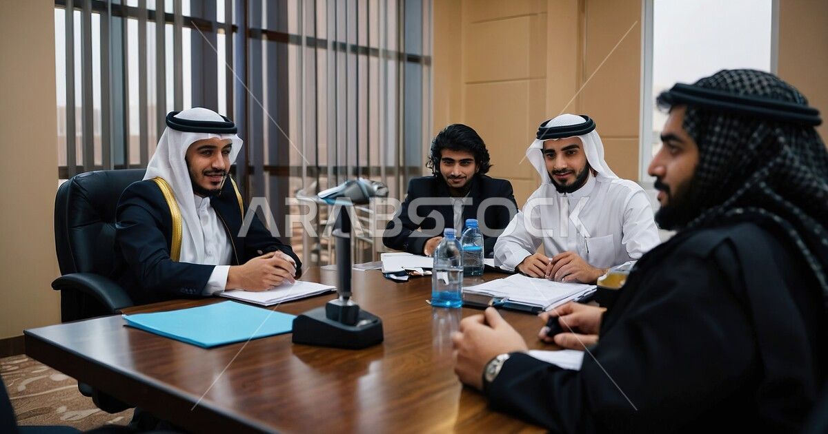 Business meeting and project completion, dialogues and discussions ...