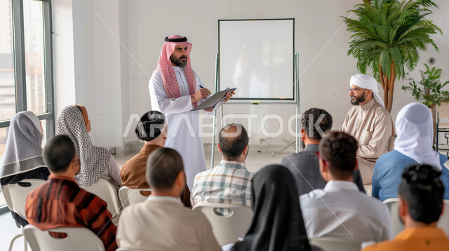 Qualification and training workshops, discussing and teaching employees ...