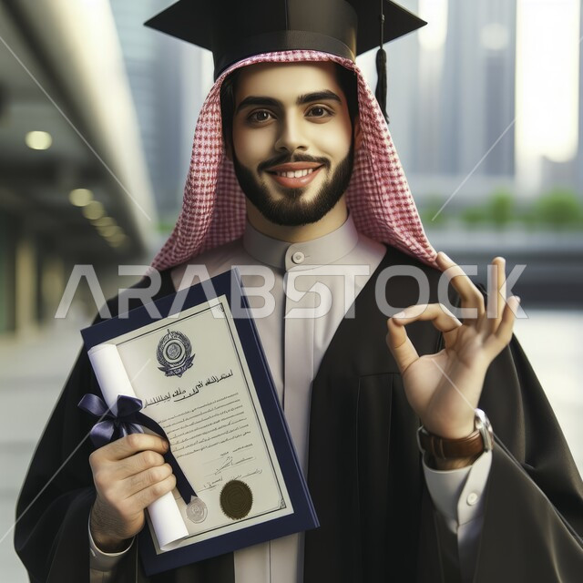 The concept of diligence and excellence, celebrating the completion of ...