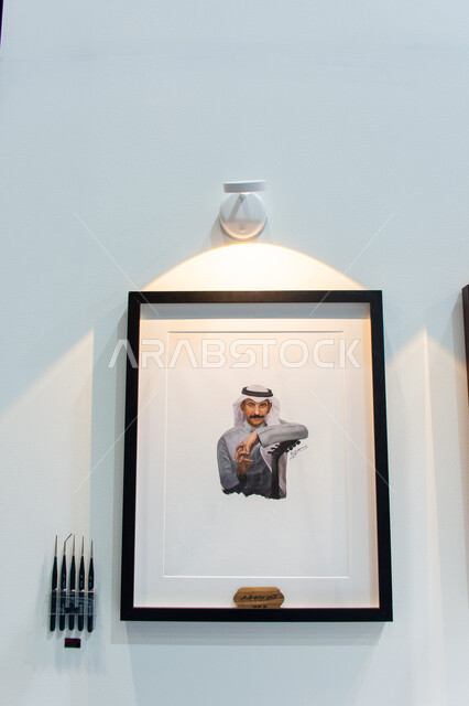 Famous personalities and artists, an artistic painting by the star ...