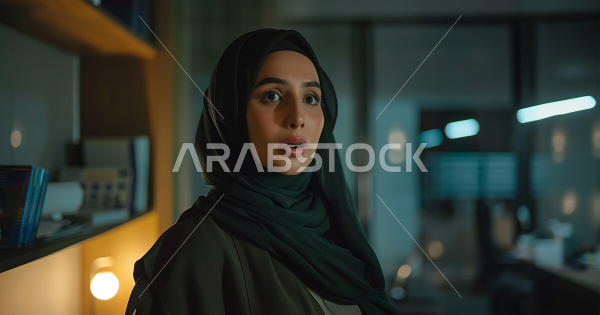 Astonishment, shock, and astonishment, receiving shocking news, a close ...