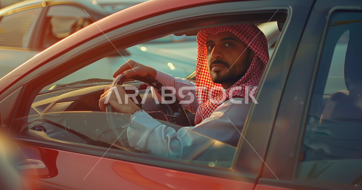 Difficult traffic and traffic congestion in Saudi Arabia, means of ...
