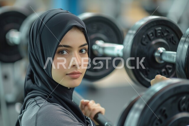 Carrying heavy iron weights, following a healthy lifestyle, building ...