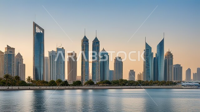 Growth, progress and urban expansion, the view of the towers and ...