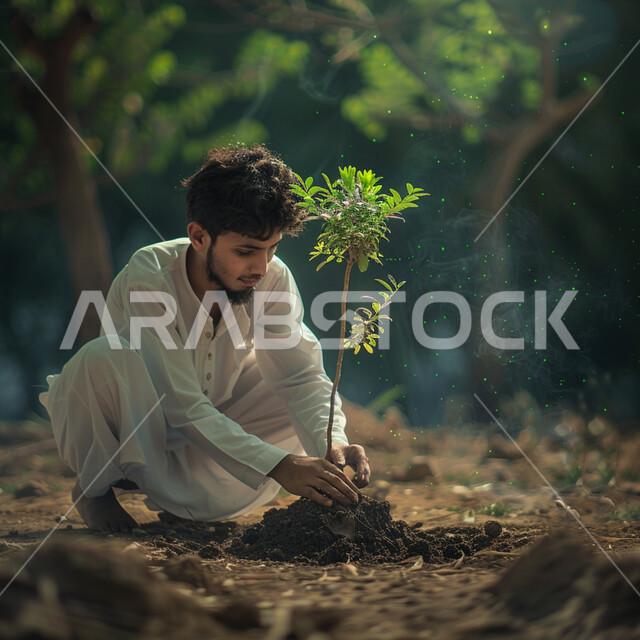 Interest in green plants in the Kingdom of Saudi Arabia, cultivation of ...