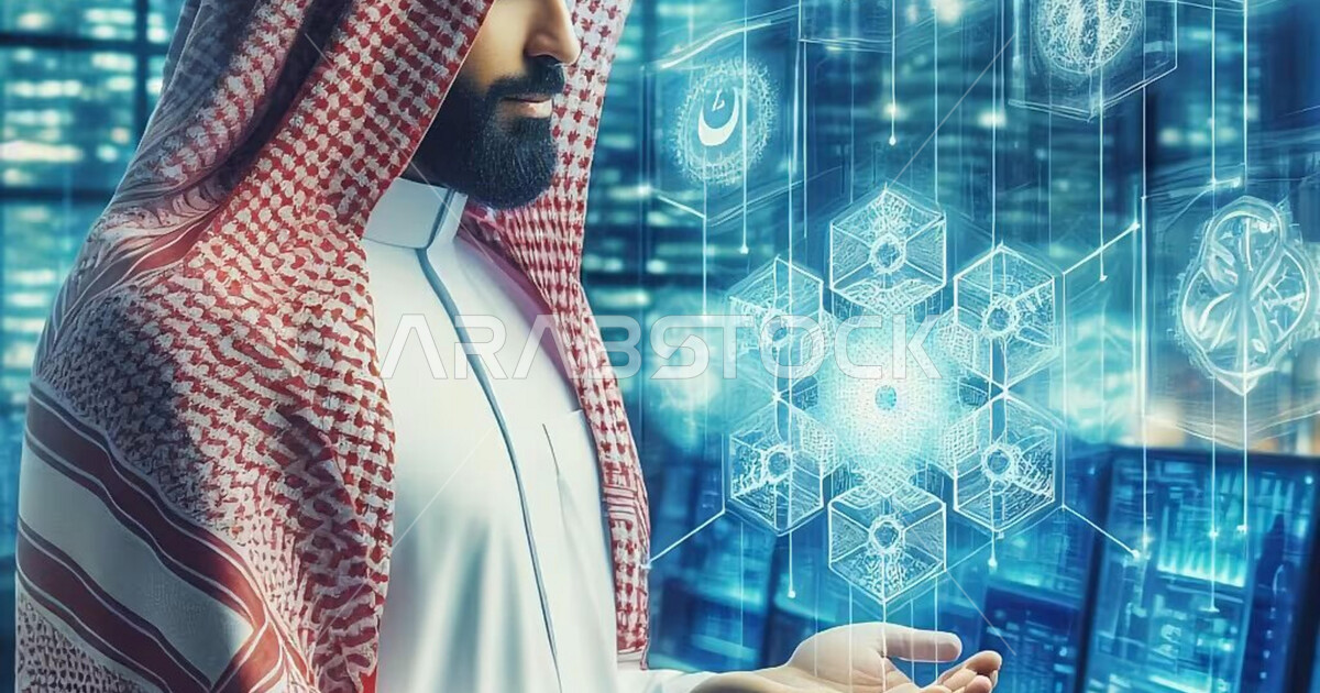 Modern screens and advanced inventions, digital symbols for computer ...