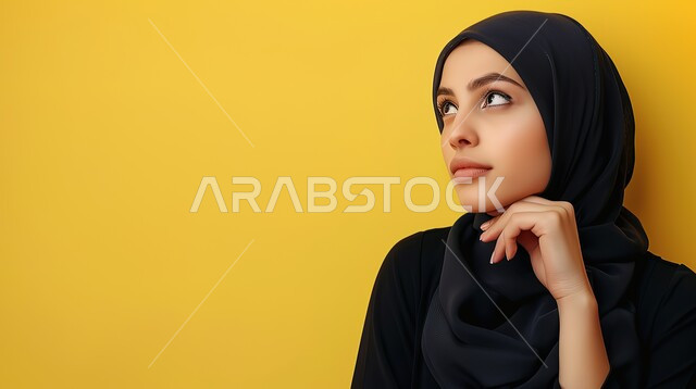 محاولة إيجاد حل لمشكلة ما، التمعن والتركيز والتخطيط للمستقبل، بورتريه ...