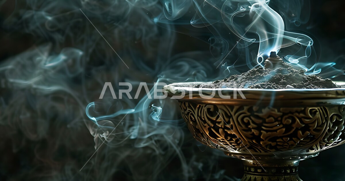 A local Saudi national product, the view of smoke spreading from ...