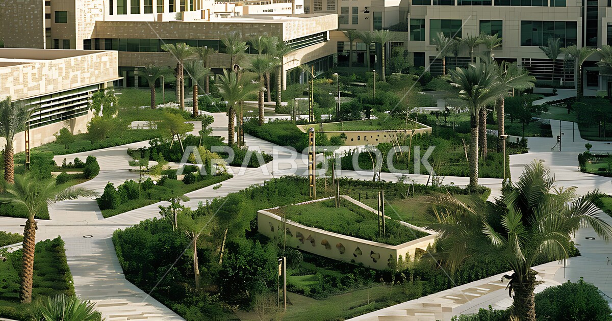 الفن الهندسي المعماري للجامعات في السعودية ,الاهتمام في زراعة النباتات ...