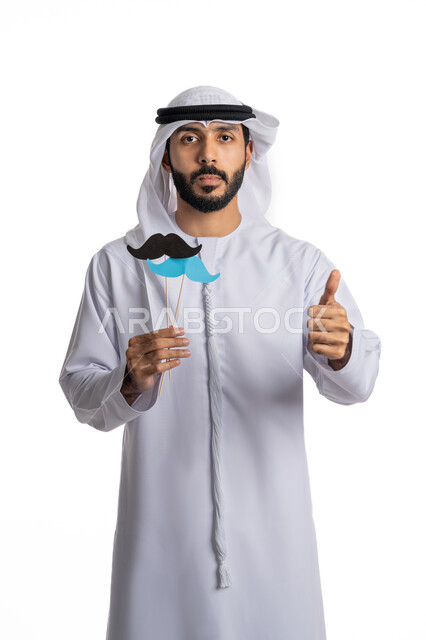 Looking at the camera with expressions of satisfaction, raising one's ...