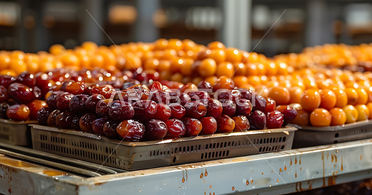 Types of fresh, healthy dates, a meal with high nutritional value ...