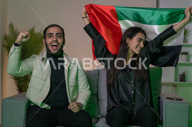 Sports matches and games, the Emirati sports team, a picture of an Arab ...