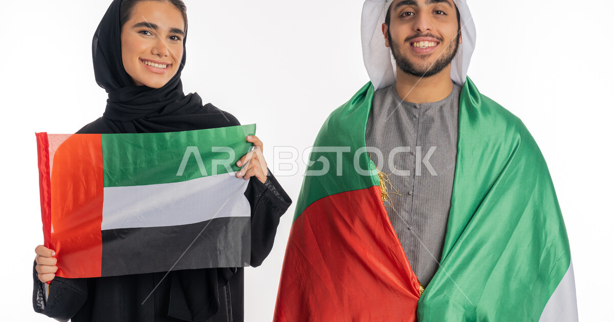 Celebrating National Day, December 2, a portrait of an Emirati Gulf ...
