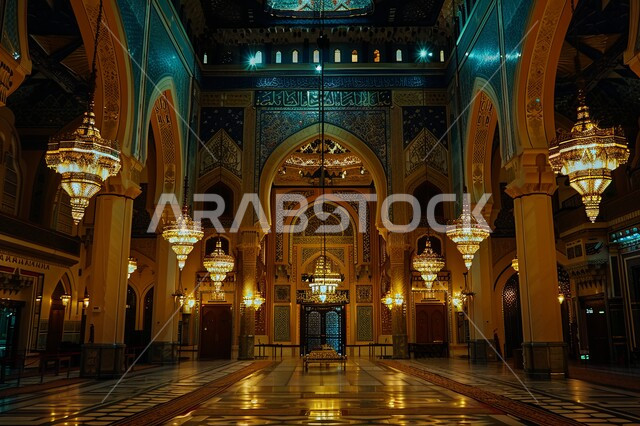 Elegant interior designs and decorations for mosques, decorations and ...