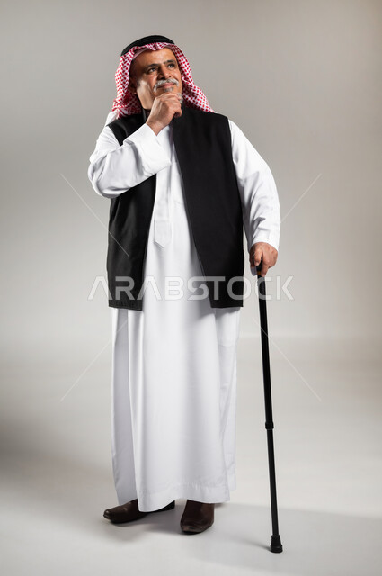 Confusion and thinking, contemplation, focus and meditation, portrait ...