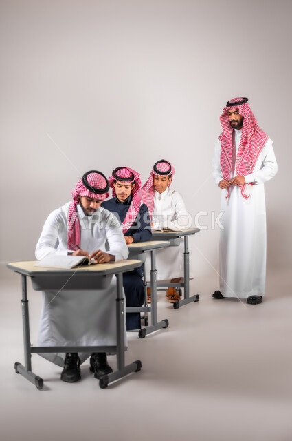 Education in the Kingdom of Saudi Arabia, portrait of Saudi students ...