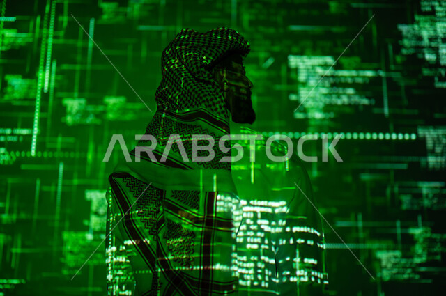 Digital, technical and technological development, the use of programming languages, a picture ...