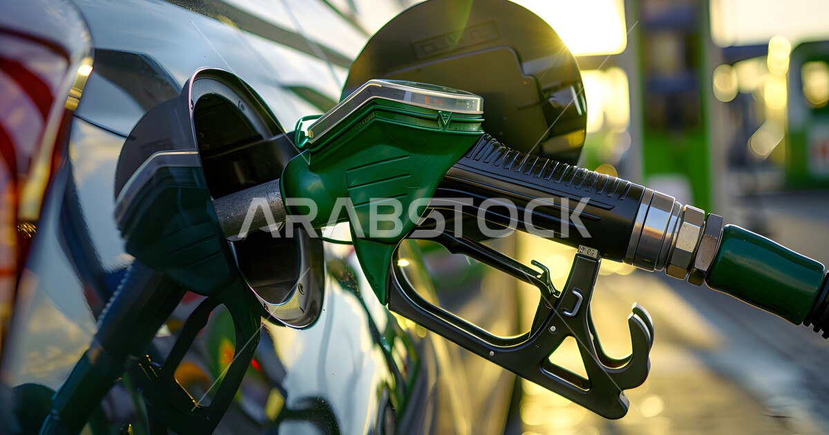 Means of transportation in the Kingdom of Saudi Arabia, a gas station ...