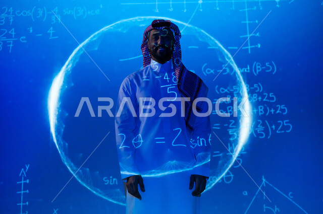 Calculations, numbers, and geometric shapes in mathematics, a Saudi ...