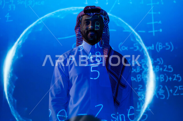 Calculations, numbers, and geometric shapes in mathematics, a Saudi ...