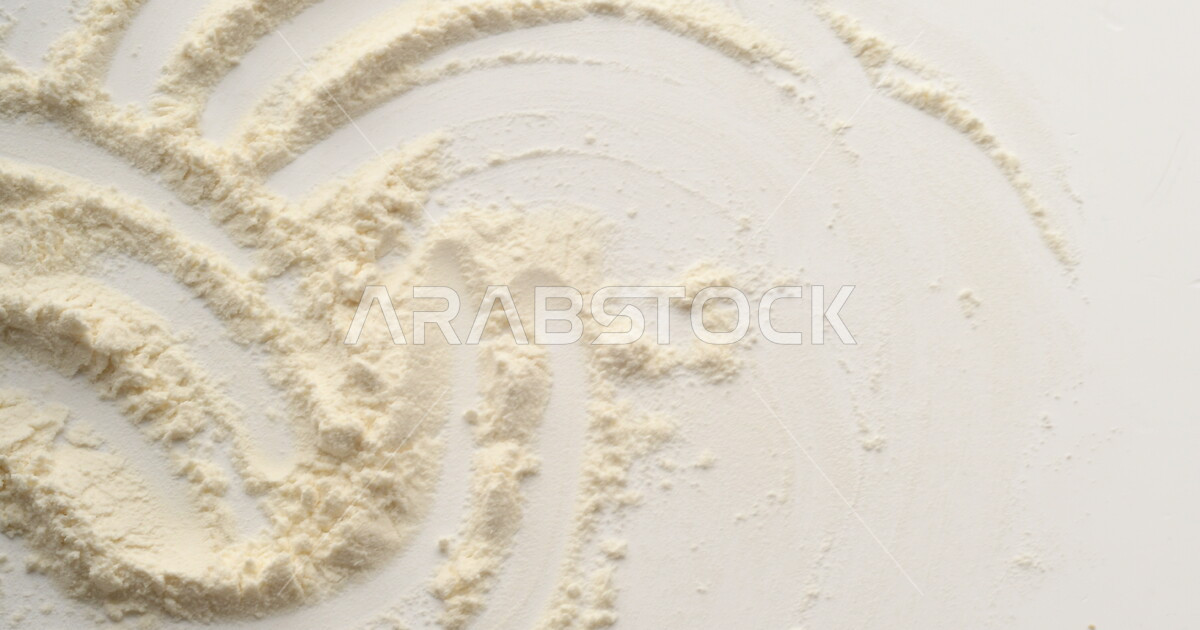 A group of rice, raisins , flour on a white background. - Photo #16565 ...