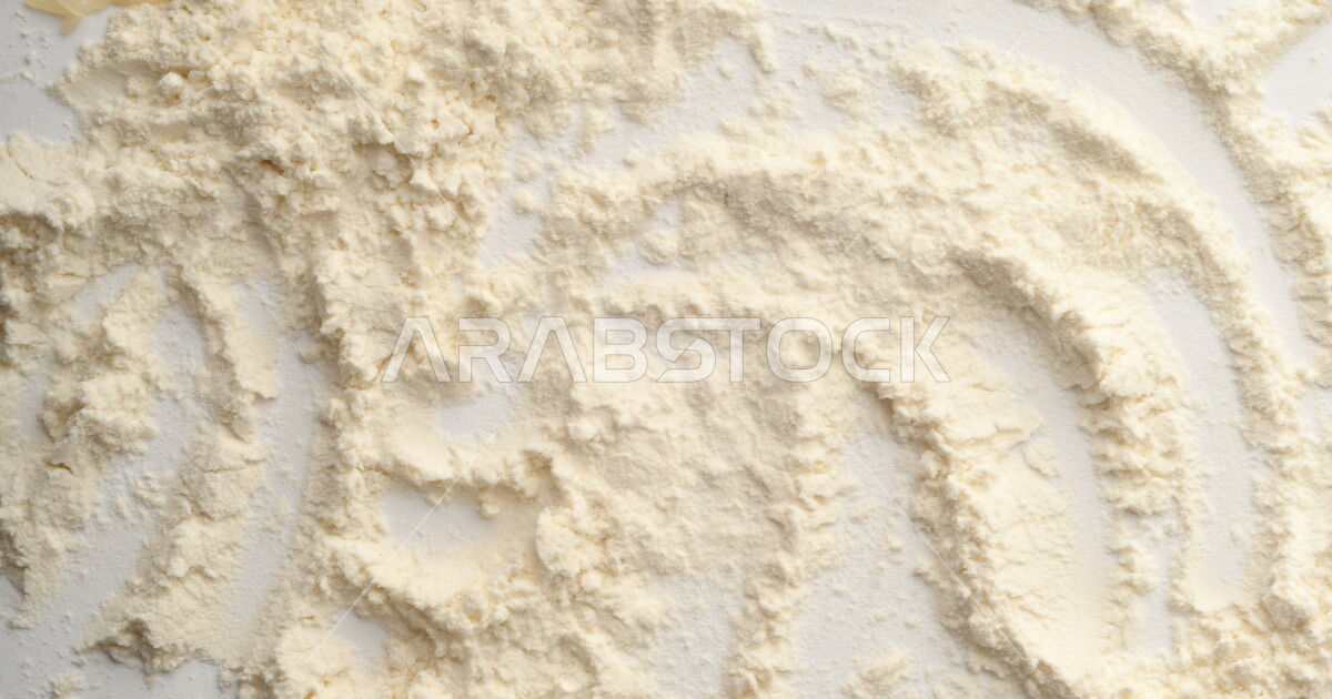 A group of rice, raisins , flour on a white background. - Photo #16567 ...
