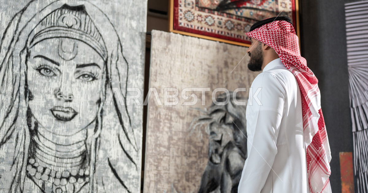 An exhibition of creative arts, artistic drawings and paintings, a ...