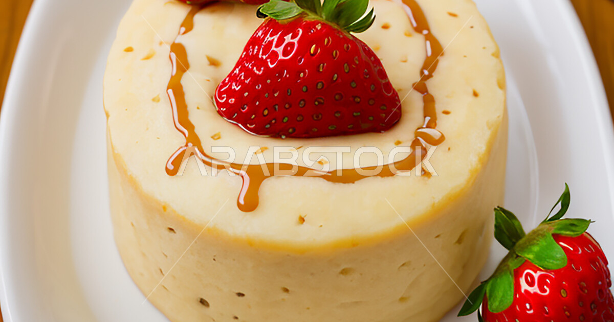 Fresh desserts baked in the oven, the arts of catering in restaurants ...