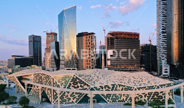 King Abdullah Financial Center (KAFD) towers in Riyadh, Saudi Arabia ...