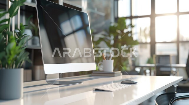 Modern modern designs for Saudi corporate offices, a close-up image of ...