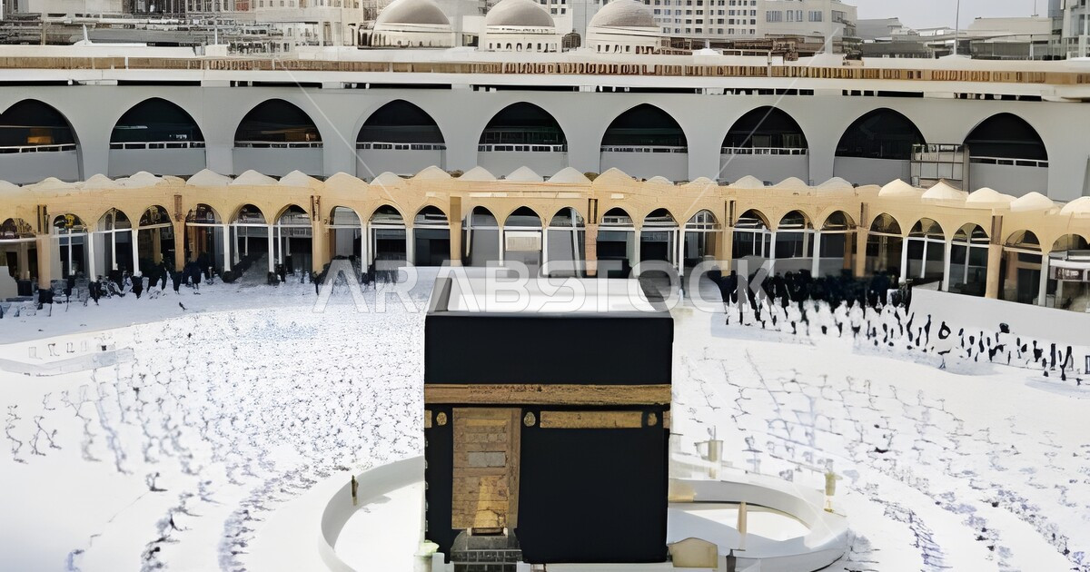 The Holy House of God in the Holy Mosque of Mecca in the Kingdom of ...