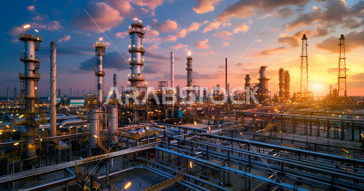 Oil and gas refining plant, Dukhan refinery, laboratories ...
