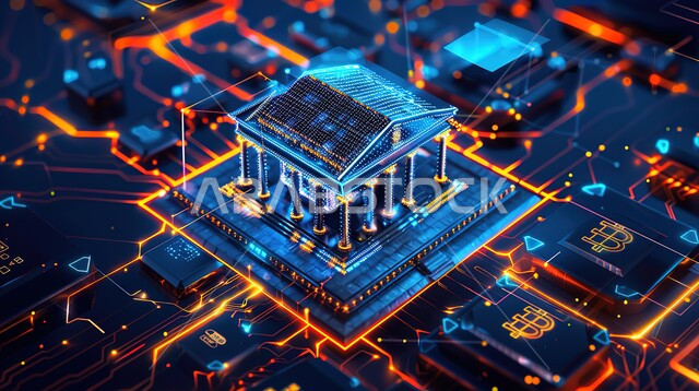 Saudi Vision 2030, Achieving the Industrial Revolution, 3D Hologram of ...