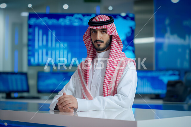 Presenting Saudi and international news and developments, television ...