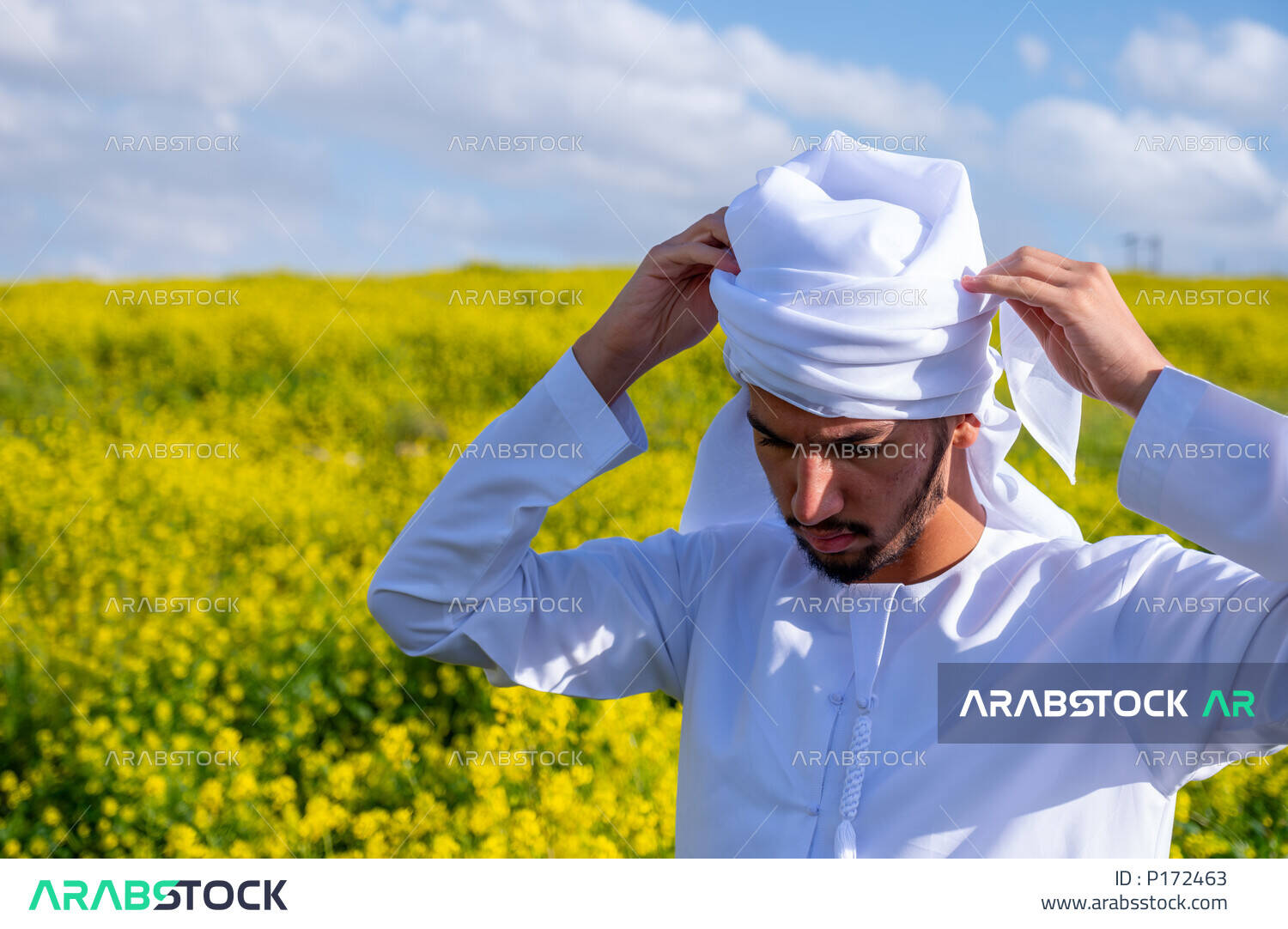 The correct way to wear the Emirati turban, hiking in the farms of the ...