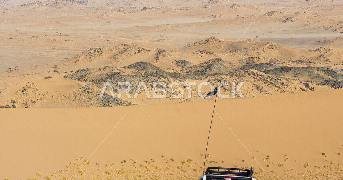 Adventures and safaris in the deserts, a four-wheel drive vehicle ...
